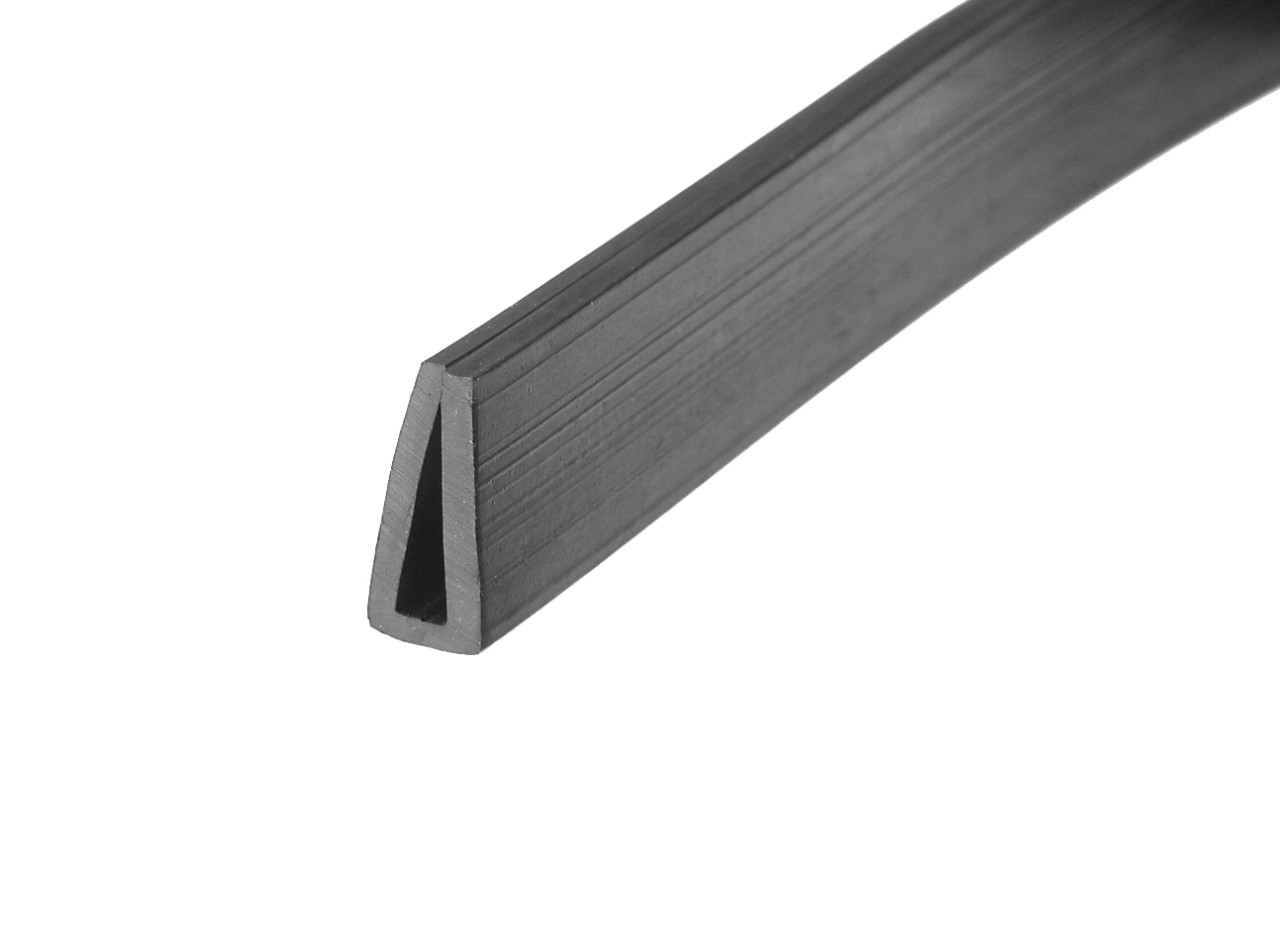 Square Rubber U Channel (3mm Panel Gap x 15mm High)
