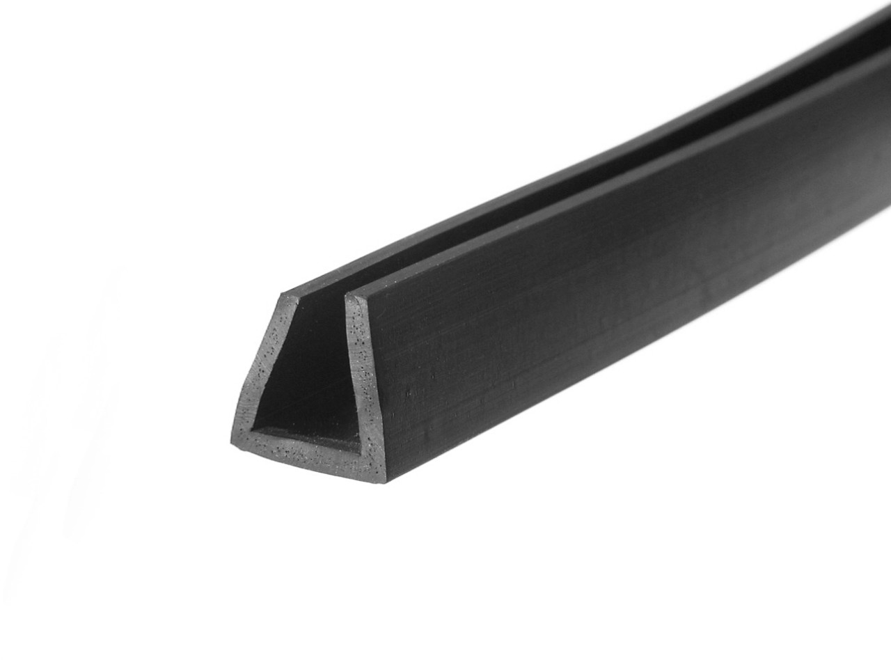 Square Rubber U Channel (9mm Panel Gap x 13mm High)