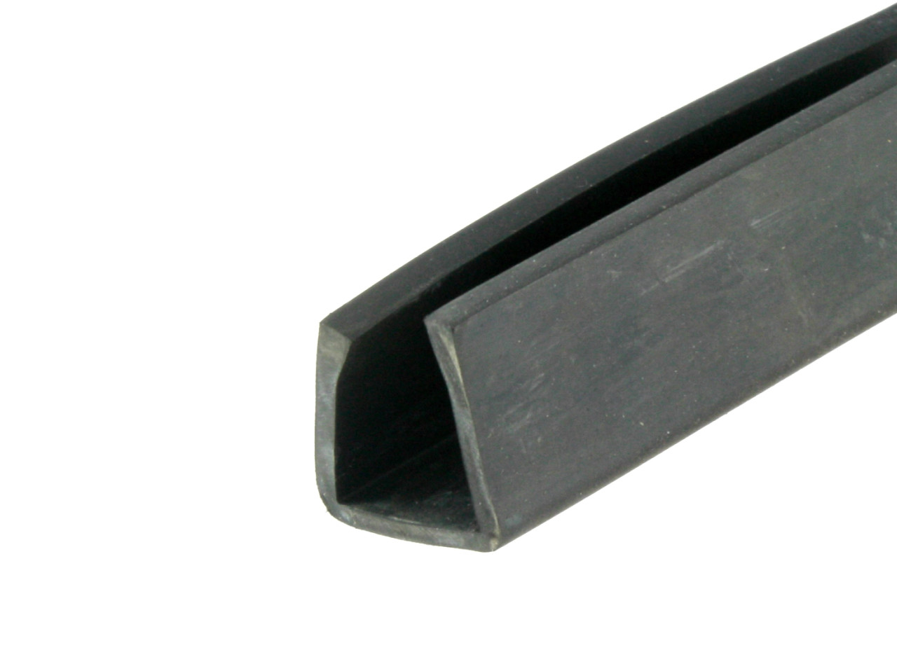 Square Rubber U Channel (25mm Panel Gap x 27mm High)