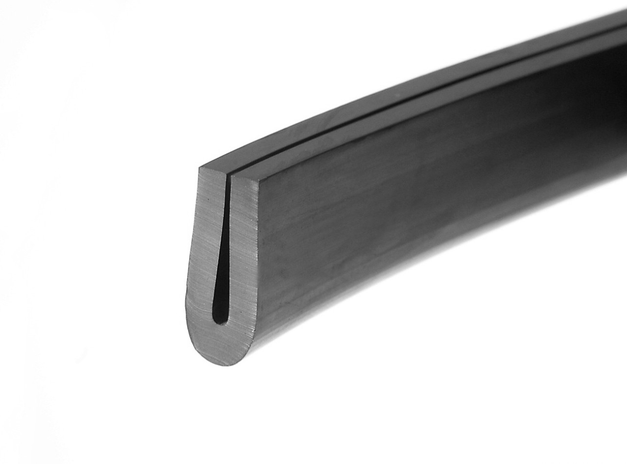 Rounded Rubber U Channel (2.2mm Panel x 22.8mm High)