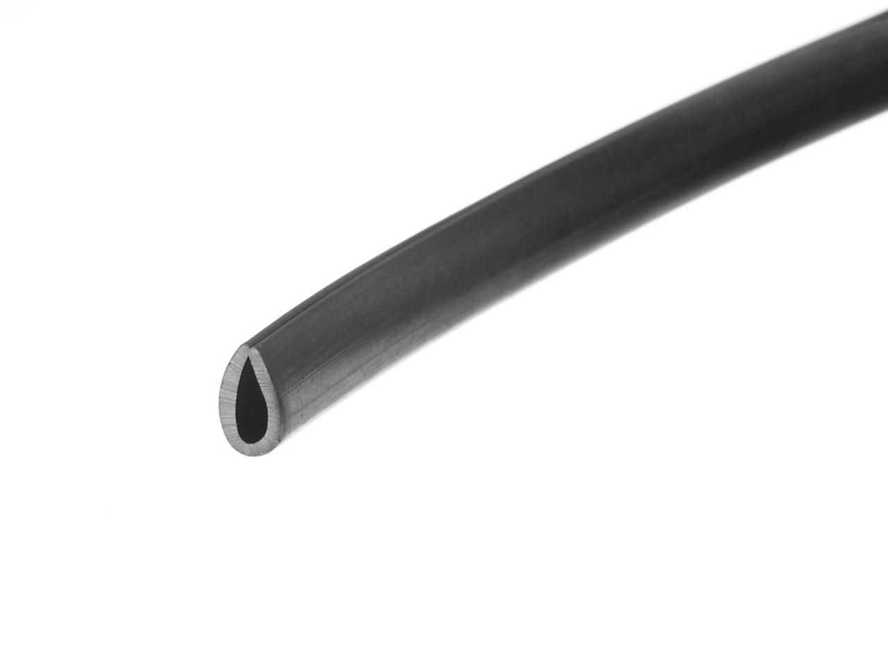 Rounded Rubber U Channel (2.5-4.5mm Panel x 8mm High)