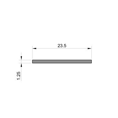 Cover Strip for Caravan Window Seals (25mm Wide)