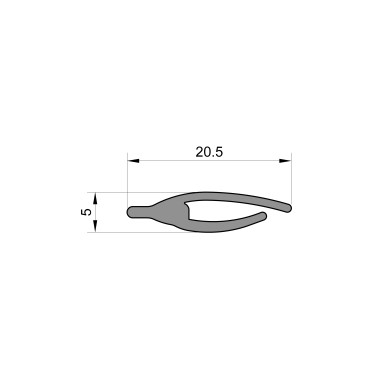 Caravan Cream Inner Side & Roof Joint Trim | CaravanSeals