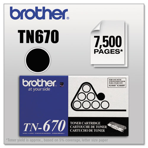 Brother TN670 Toner Cartridge Black - PtouchDirect