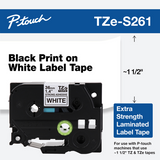 Brother TZe-S661 1.5 Black on Yellow Extra Strength Tape - 36mm TZS661