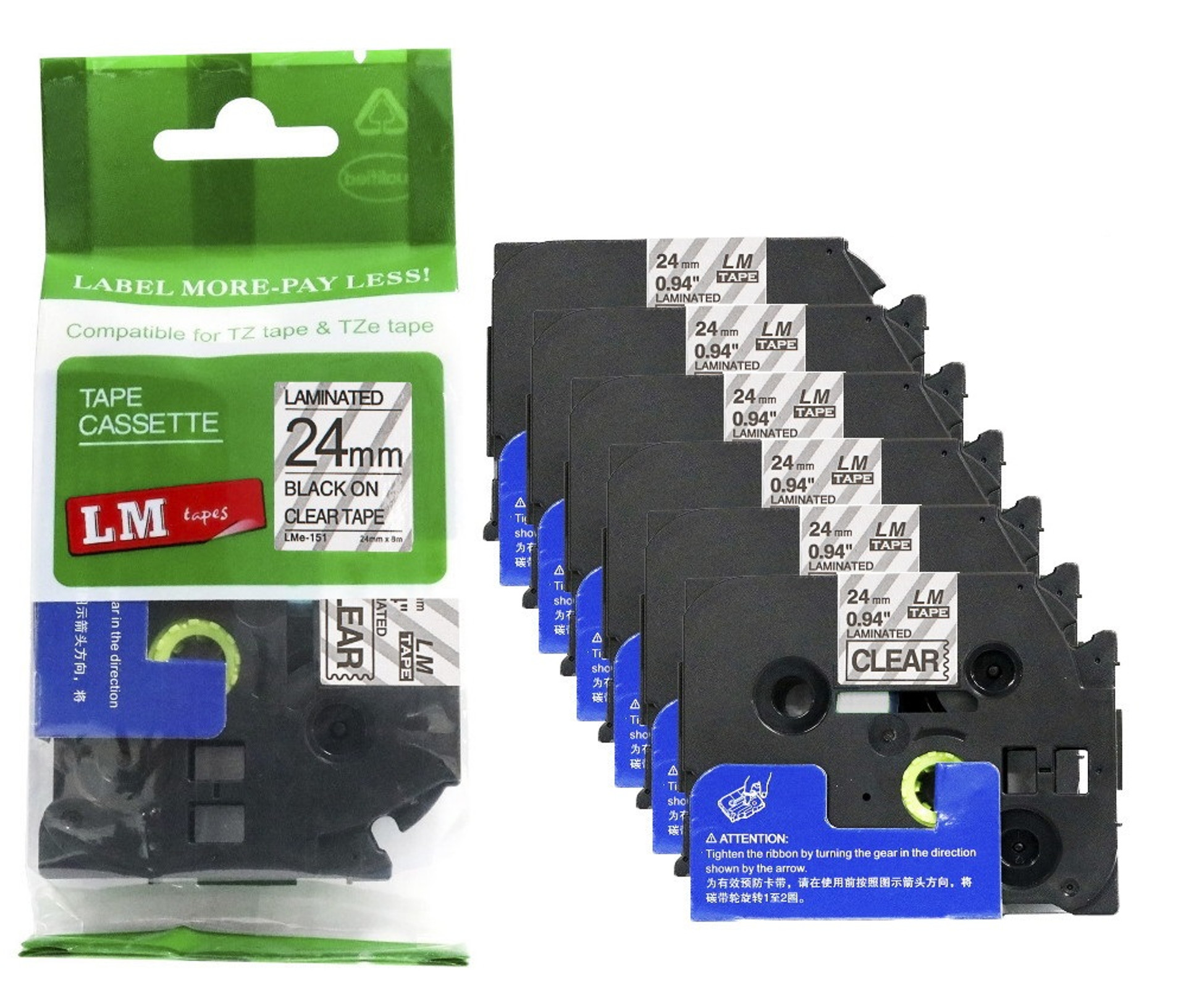 Brother P Touch Tze Label Tapes Durable Laminated