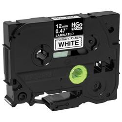 Brother HGE2315PK Black on White Label Tape for Edge Printers (5/Pack)