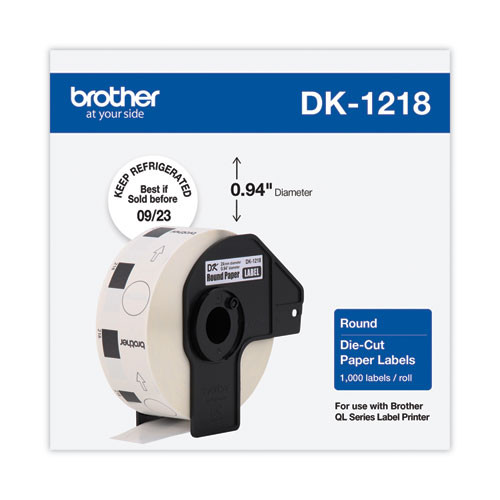 Brother DK1218 Round Labels 1 (24mm)