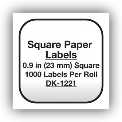 Brother DK1221 Square Labels QL Printers 0.9 (23mm)