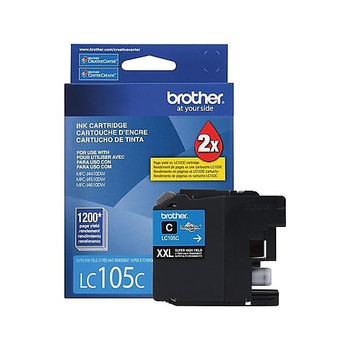 Brother LC105C Inkjet Cartridge Cyan Super High Yield Original Ink