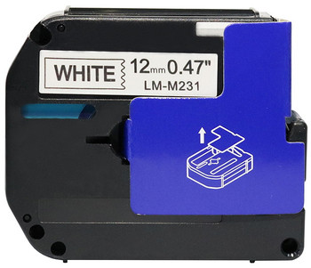 Opened Box - LM Tape Compatible Brother M231 P-touch Black on White ...