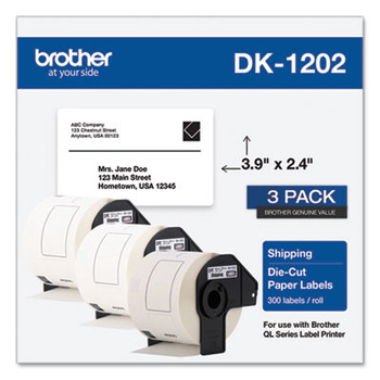 Brother DK1202 White Shipping Labels Paper