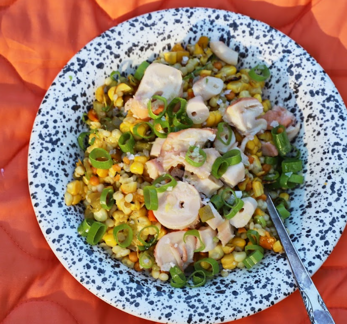 Summer Octopus & Corn Salad - Ekone Seafood