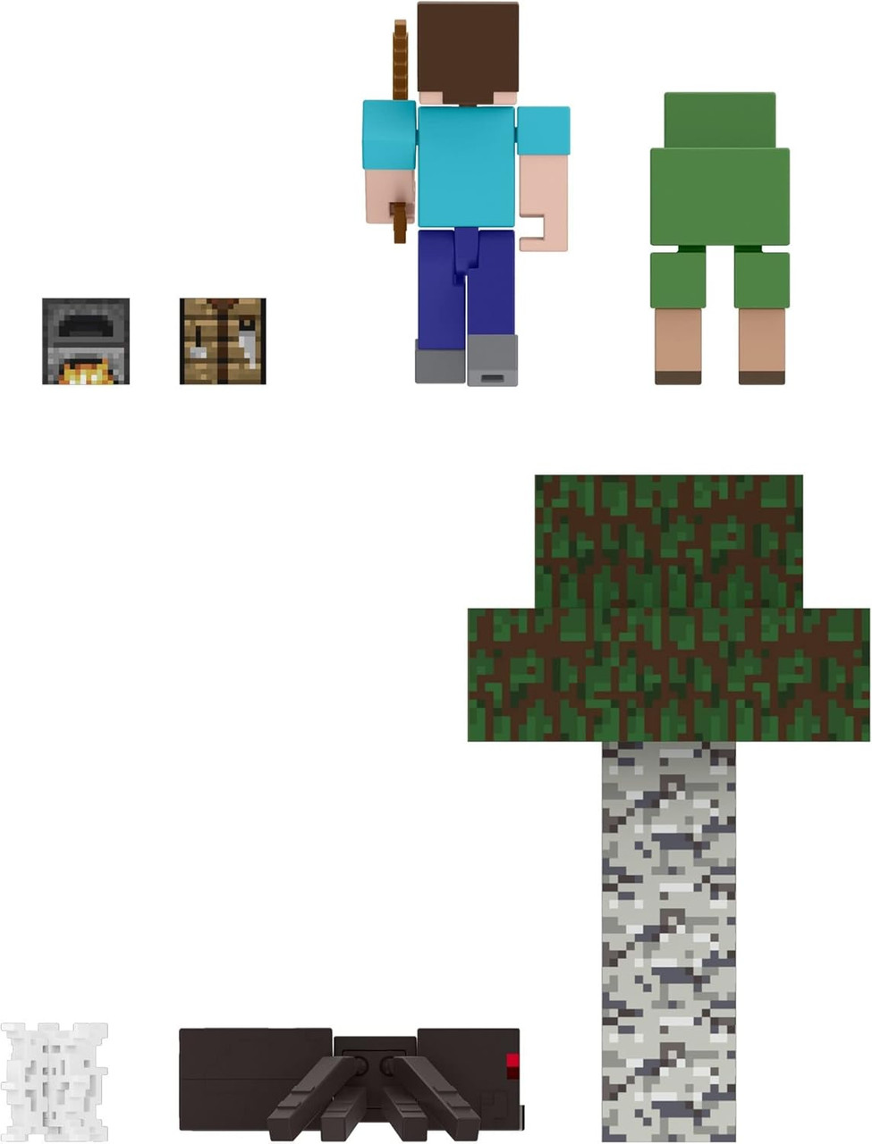 Minecraft Overworld Noob Adventure Set 3 Action Figures & Accessories
