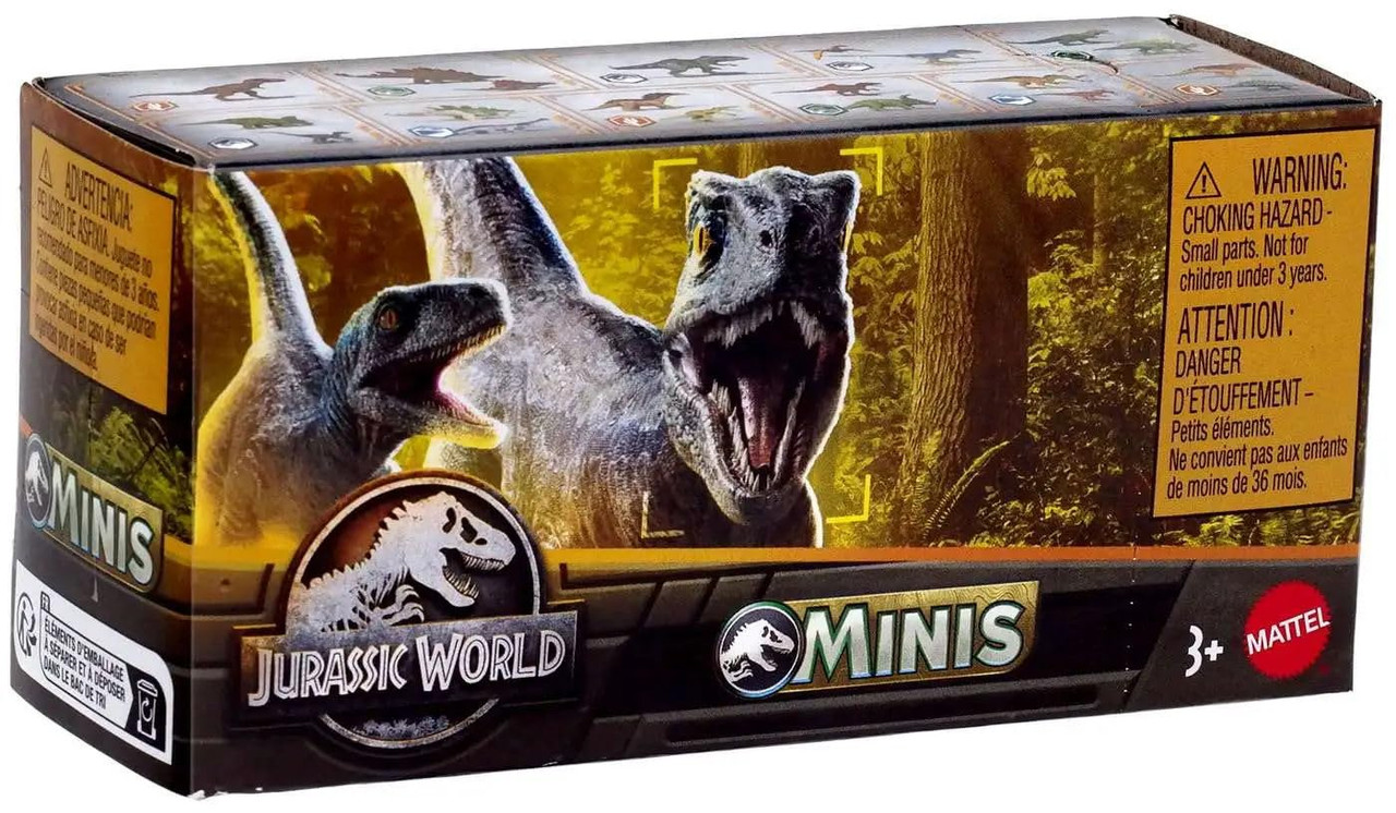 Jurassic World Dinosaurs Minis Surprise Pack of Dinos Box Pack of 3 ...