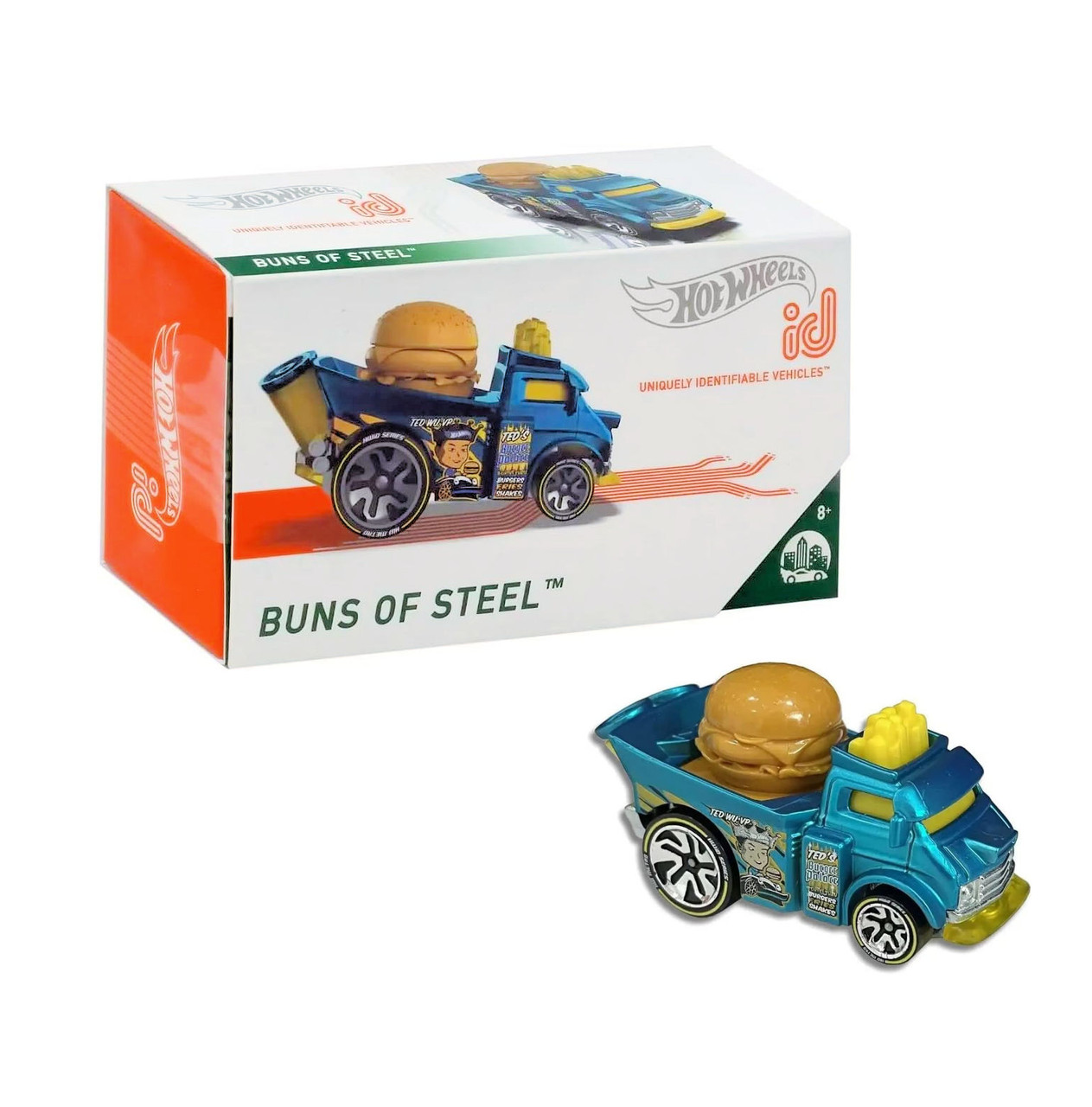 Hot Wheels id Uniquely Identifiable Vehicles Blue Buns of Steel