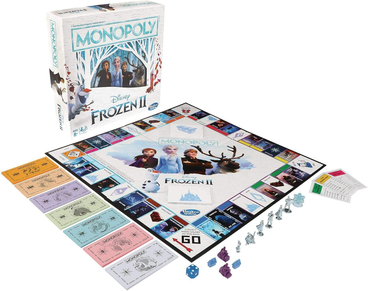 Monopoly Disney Frozen 2 Edition Elsa's Ice Power Board Game