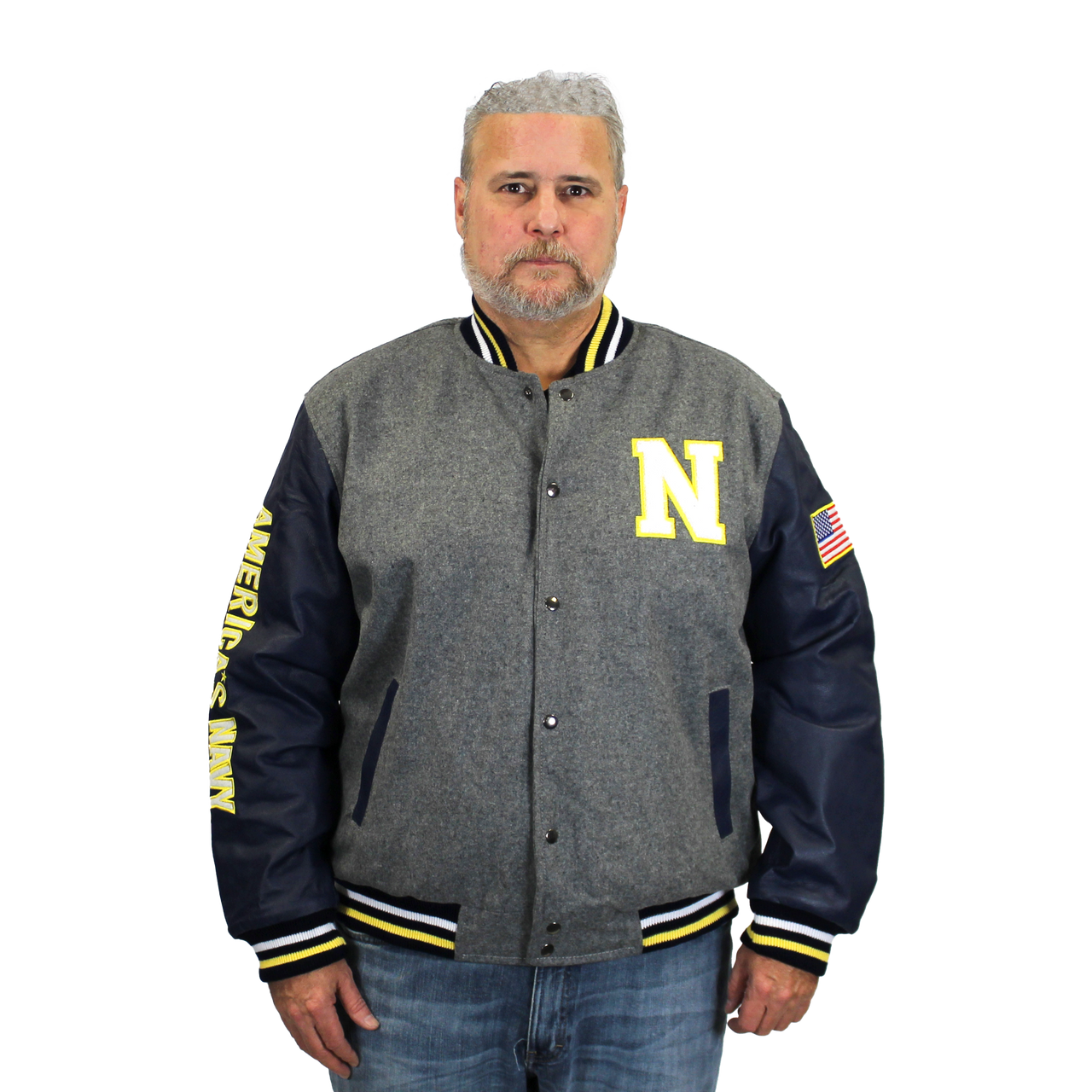 U.S. Navy Leather Varsity Jacket | Official Military Heritage ...
