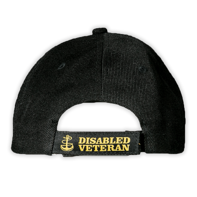 Officially Licensed - 3D Embroidered US Navy Disabled Veteran Cap