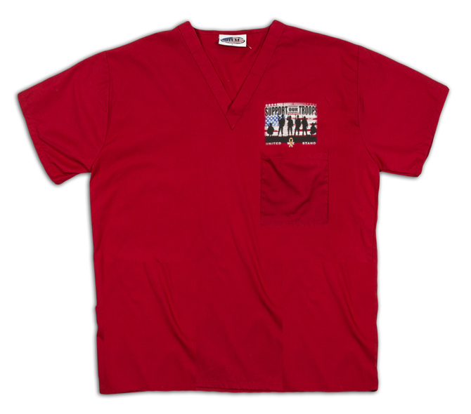Officially Licensed - Red Friday Scrub Top