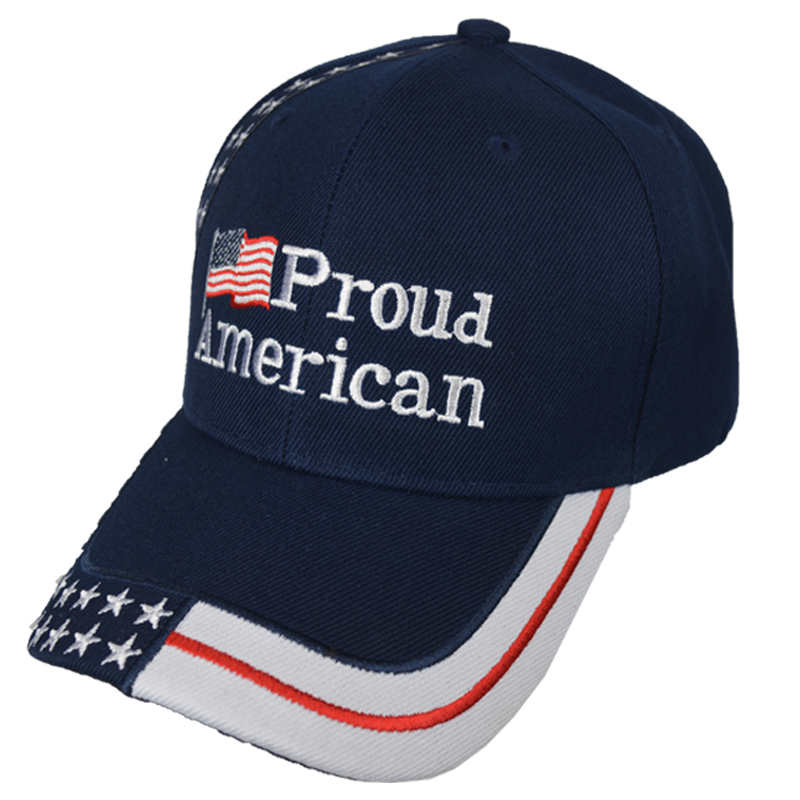 Officially Licensed - Blue Embroidered Proud American Cap