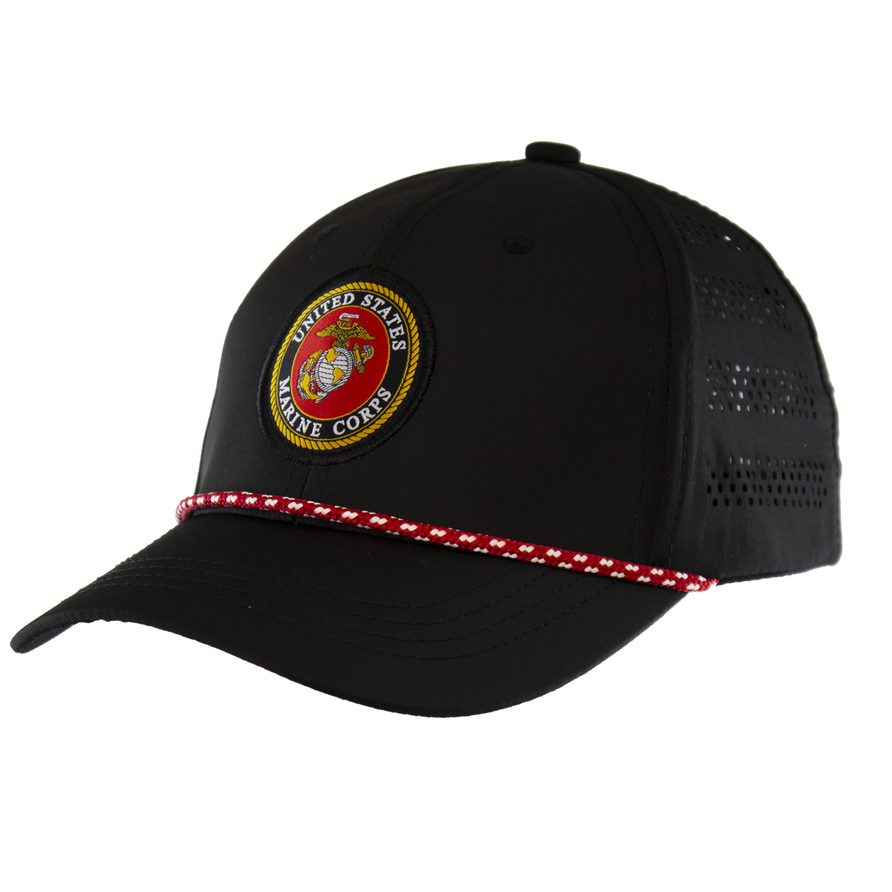 U.S. Marines Perforated Rope Cap | Rope Detail USMC Hat | 3D Military Wear