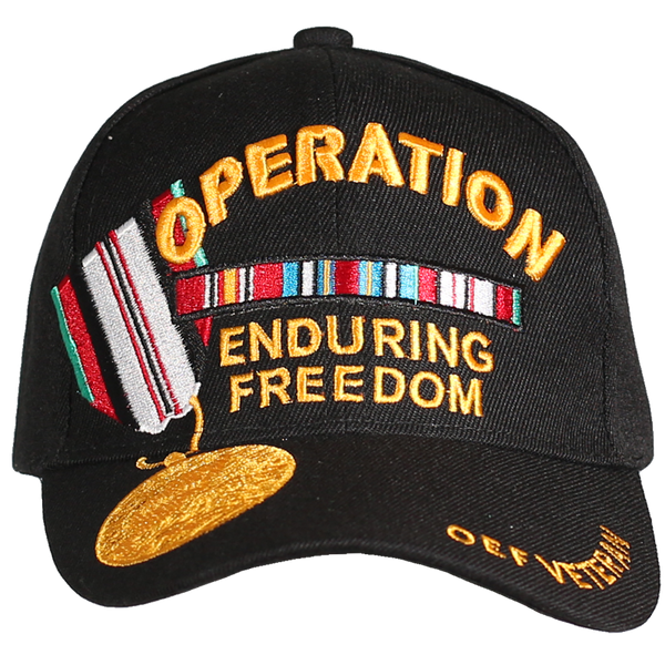 Officially Licensed - Operation Enduring Freedom Veteran Medal Cap