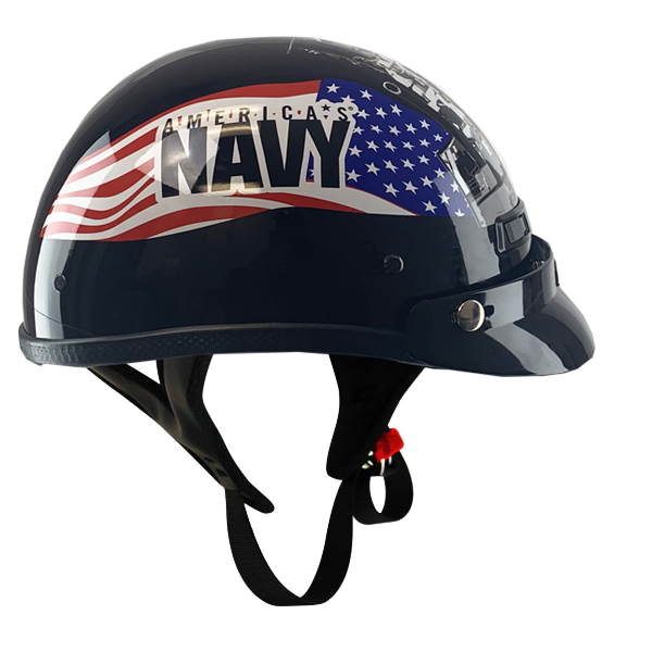 Officially Licensed - US Navy Motorcycle Helmet