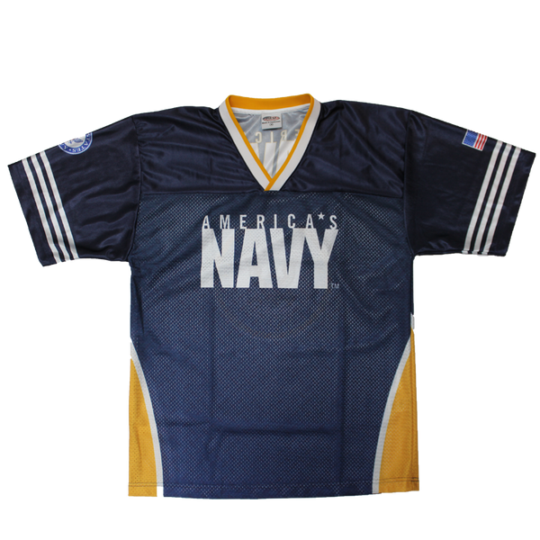 Officially Licensed - US Navy Sublimated Football Jersey