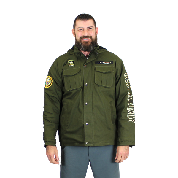 U.S Army Hooded Canvas Jacket - 3DMilitarywear.com