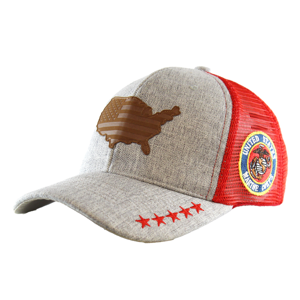 US Marines Map Cap - 3DMilitarywear.com