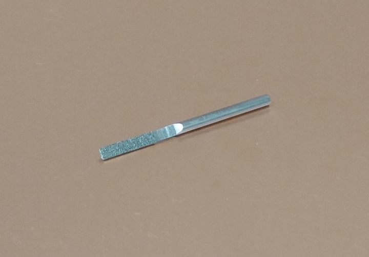 Diamond Machine File .203" x .078" with Diamond on Top Face, 200 Grit ...