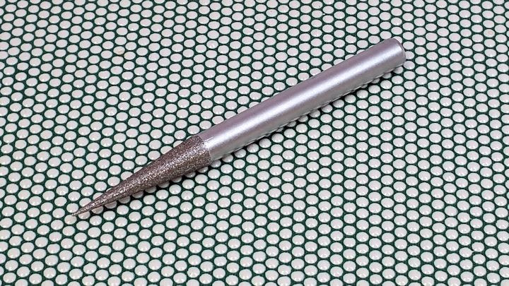 Diamond Tapered Hone 1/4" Diameter, 3" Overall Length with 14° Included ...