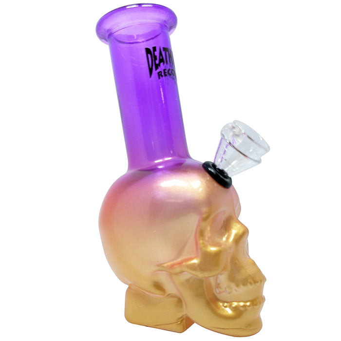 Death Row Records - Skull Bubbler Water Pipe - SWED