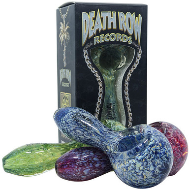Death Row Records - Colored Frit Hand Pipe - SWED