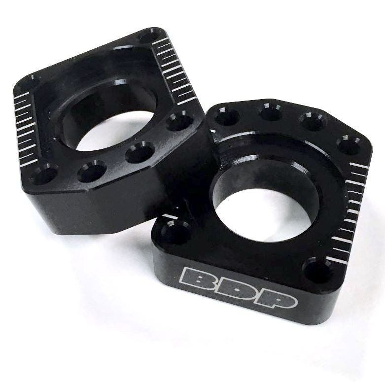 YZ 125/250 2002-2021 Axle Block Black - BDP Racing LLC