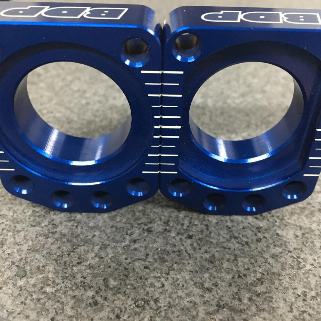 YZ 250f/450f (4 stroke) 2009-2021 Axle Block Blue - BDP Racing LLC