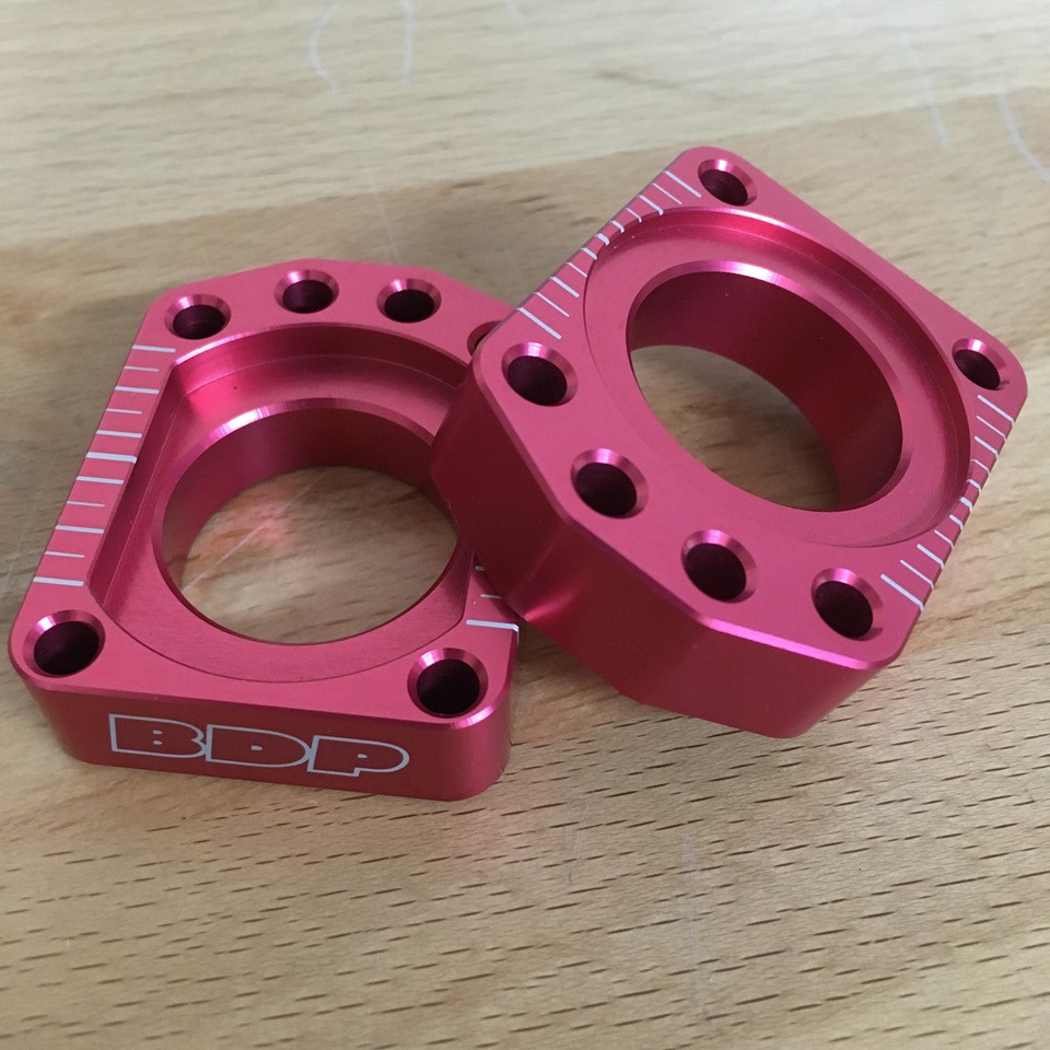 YZ 250f/450f 2009-2025 Axle Block Rose Pink - BDP Racing LLC