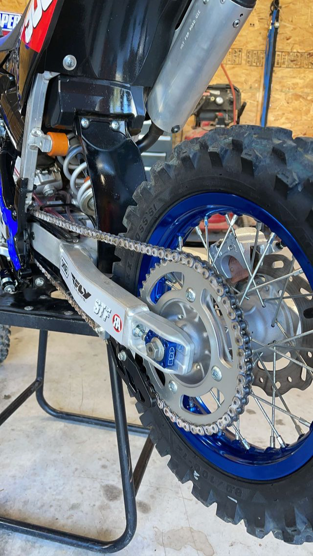 Yamaha YZ 85 axle blocks 2019-2025 Blue - BDP Racing LLC