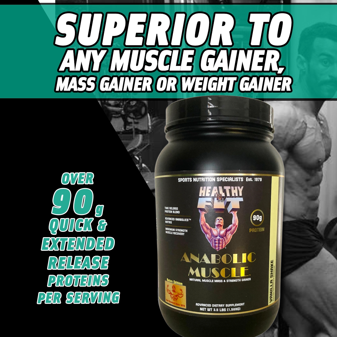 Anabolic Muscle Vanilla Shake 3.5Lbs - Healthy 'N Fit