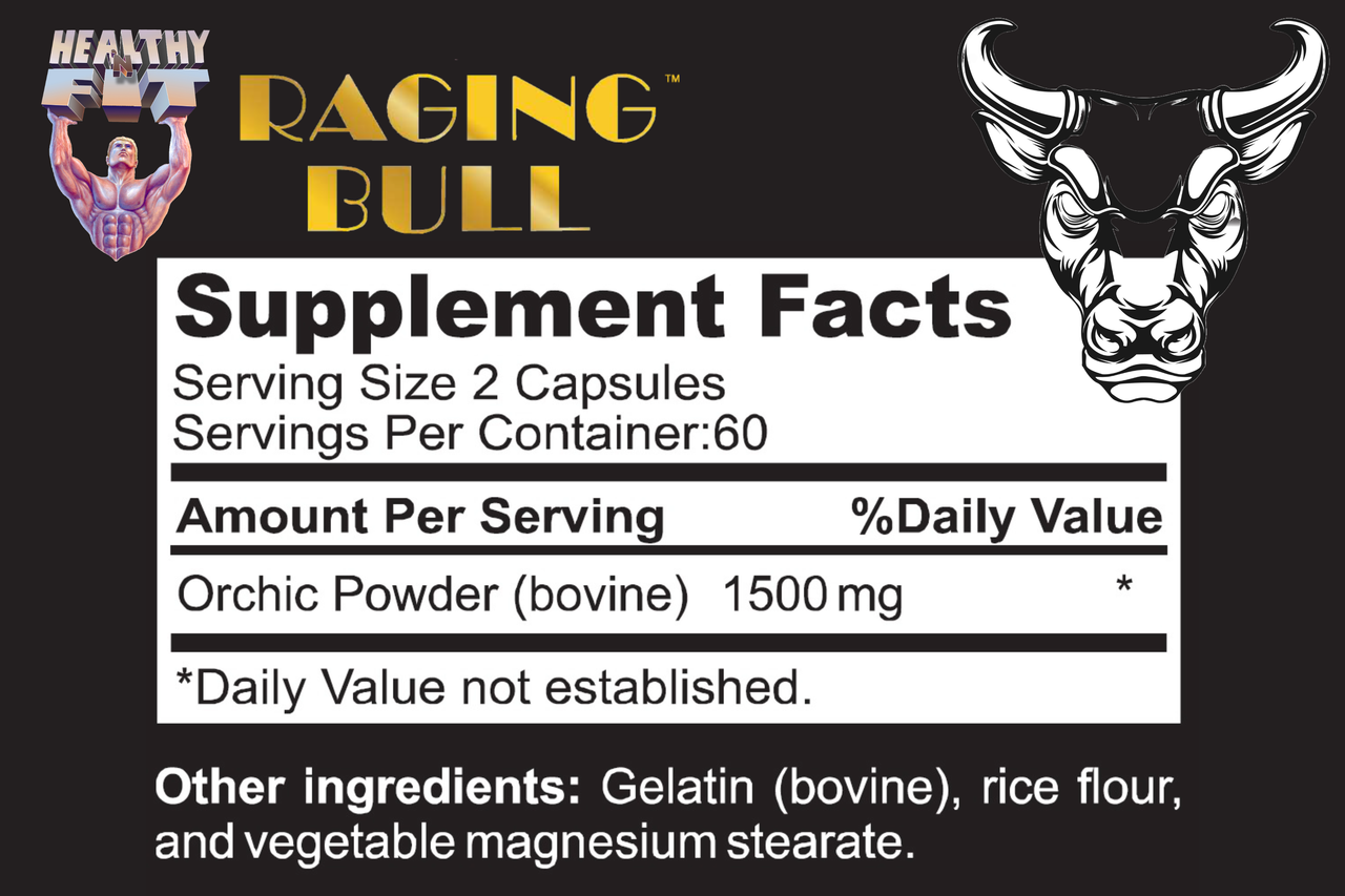 Healthy ’N Fit® Raging Bull | 100% Pure Orchic – Natural Strength ...