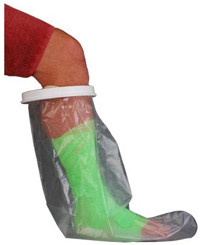 Waterproof Leg Cast Protector - Reusable, Shower-Safe, Adult Size ...