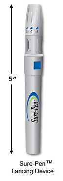 Standard Lancing Device: 5 Depth Settings, Universal Lancet Compatible ...
