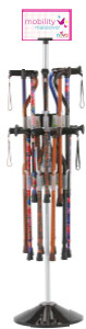 Cane Carousel Pack: 20 Canes + Free-Standing/Wall-Mount Rack - Front ...