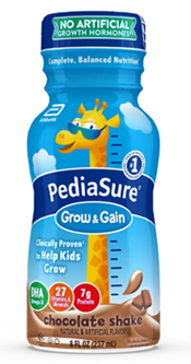PediaSure Chocolate Shakes (8 oz, Case) - Gluten-Free, Kosher, Halal ...
