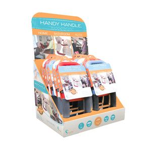 Retail Counter Display with 10 Handy Handles (Ivory, Red, Blue ...