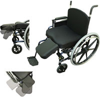 Amputee Swing Away Support: 10" x 10" x 3" with Solace Cover - Front ...
