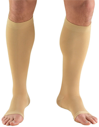 Extra-Firm Below Knee Compression Socks (30-40 mmHg) - Beige - Unisex ...