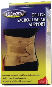 Deluxe Sacro-Lumbar Support: Back & Abdominal Pain Relief (50-56" Waist ...