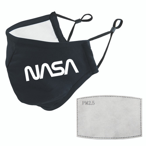 NASA Worm Logo Protective Mask with Filter - Air Force Gift Shop